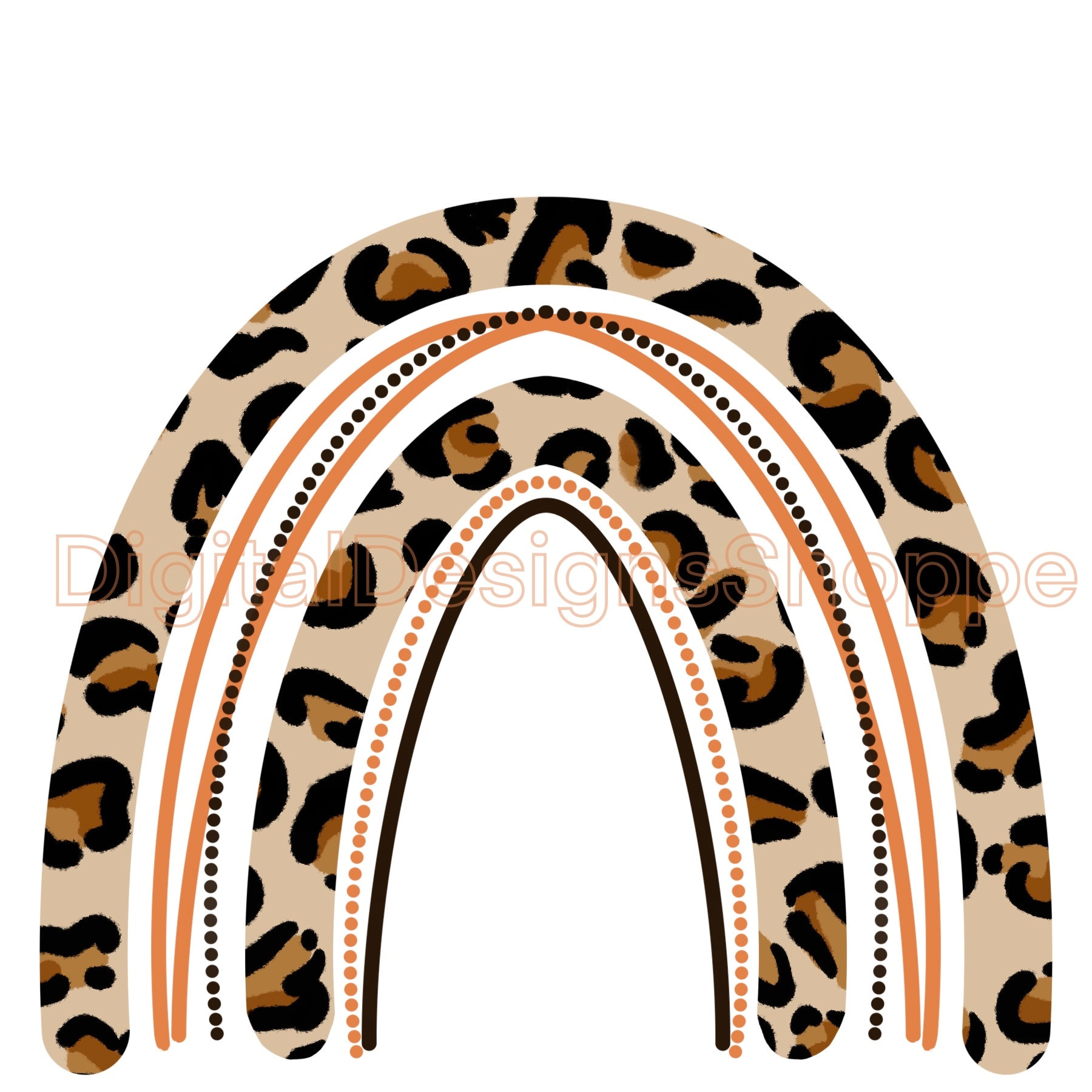 Rainbow Cheetah Print