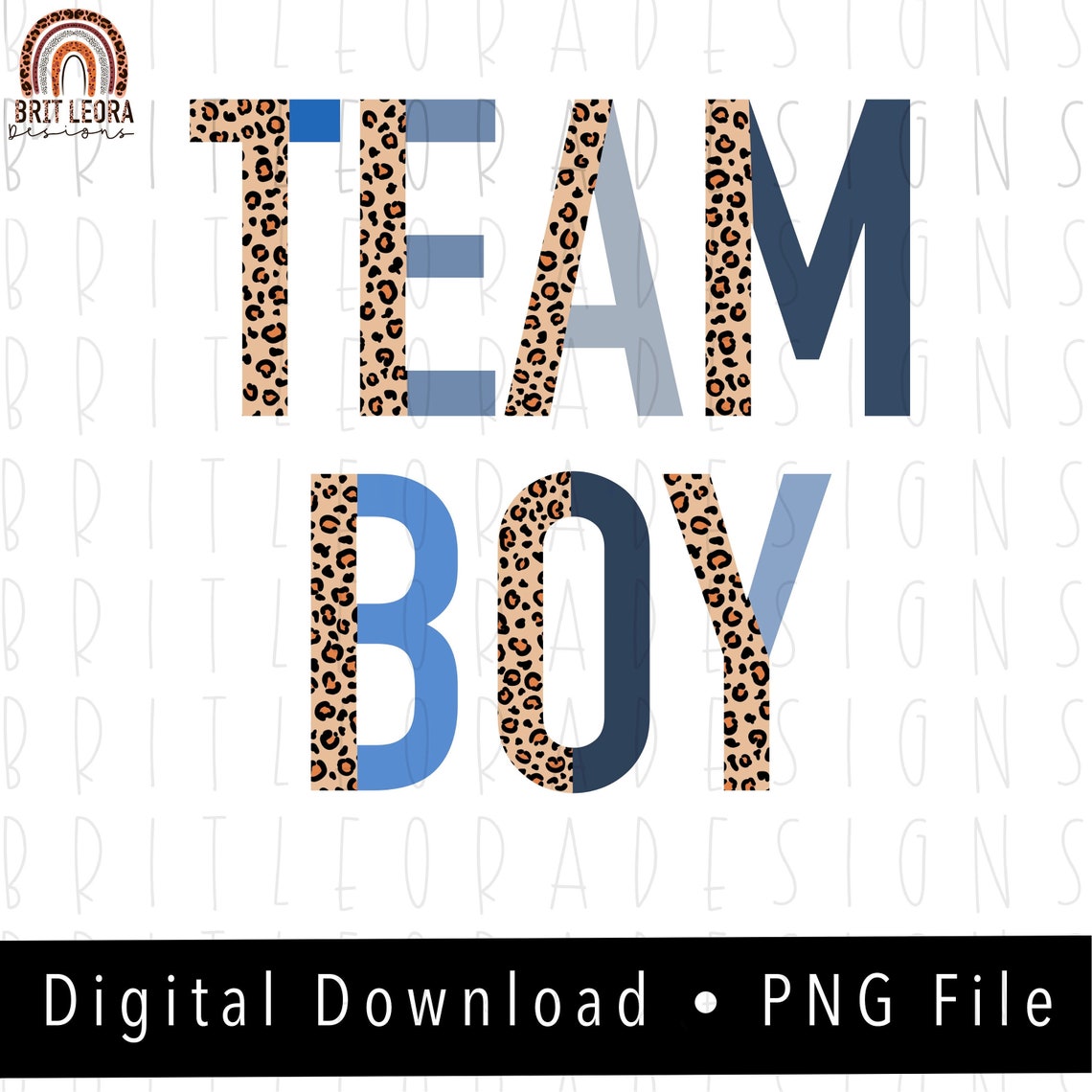 Team Boy PNG Leopard and boho instant digital download | Etsy