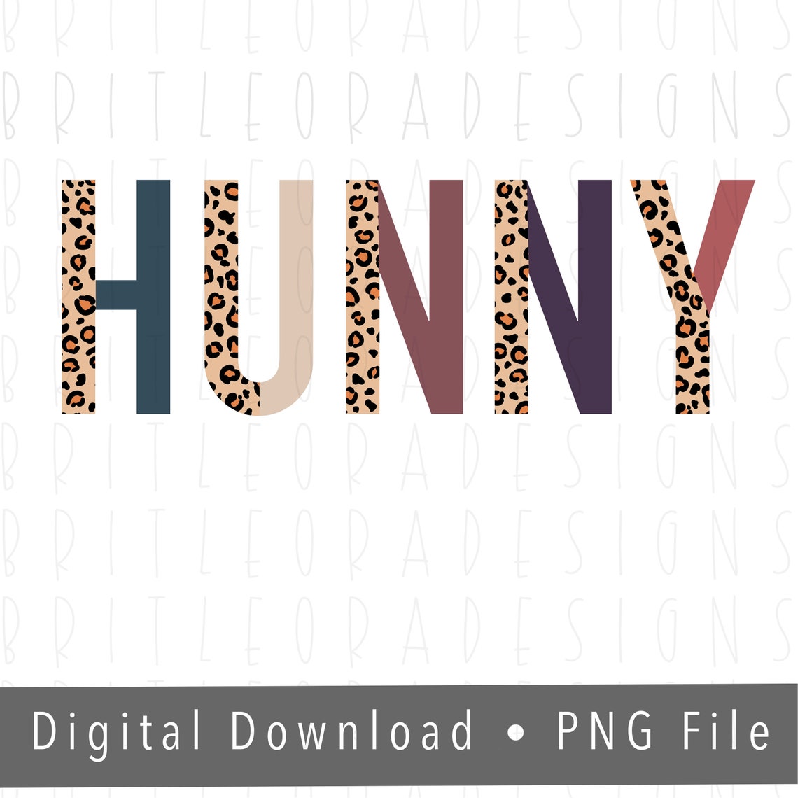Hunny PNG Leopard and Boho Instant Digital Download | Etsy