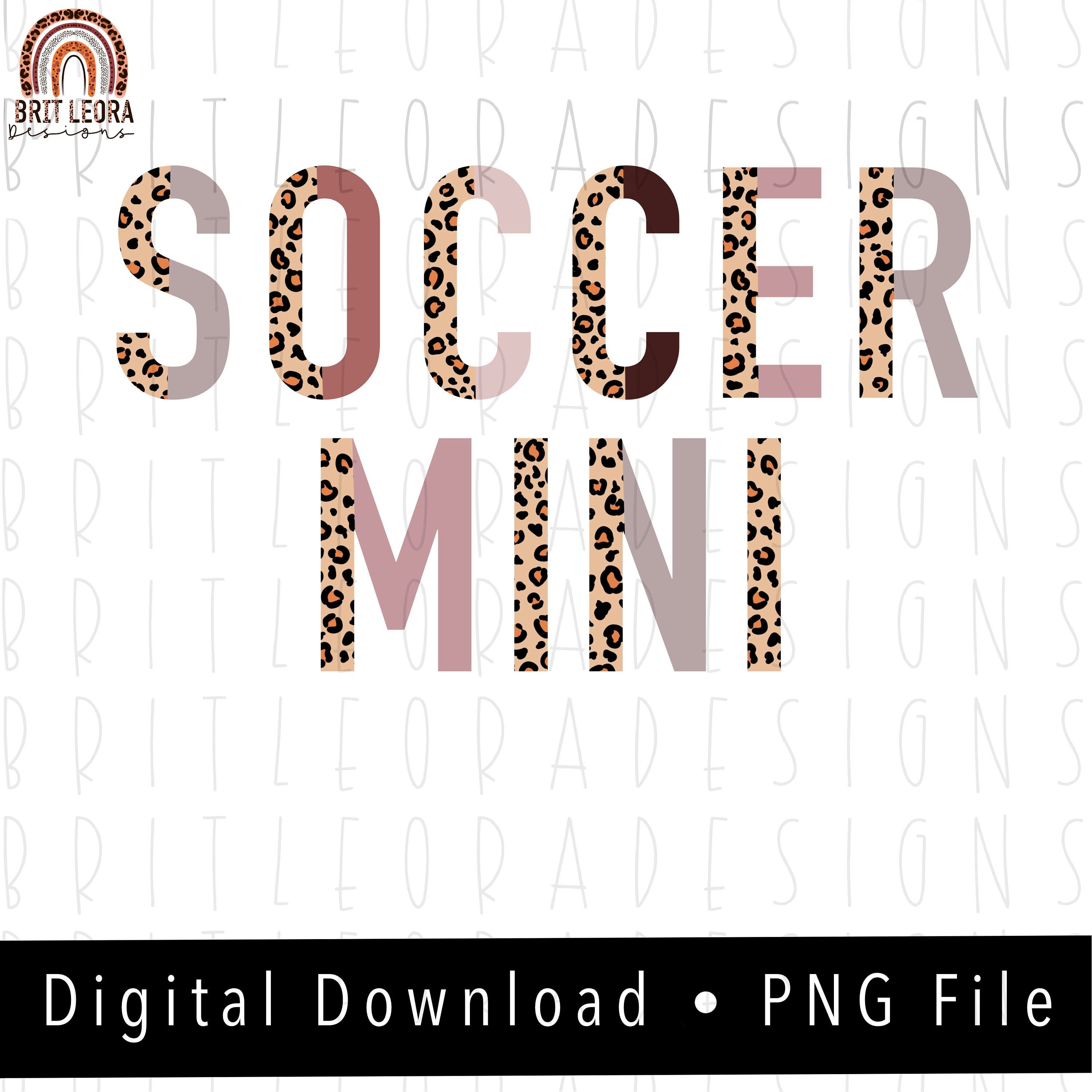 SOCCER Mini PNG Instant Digital Download Leopard and Neutral | Etsy