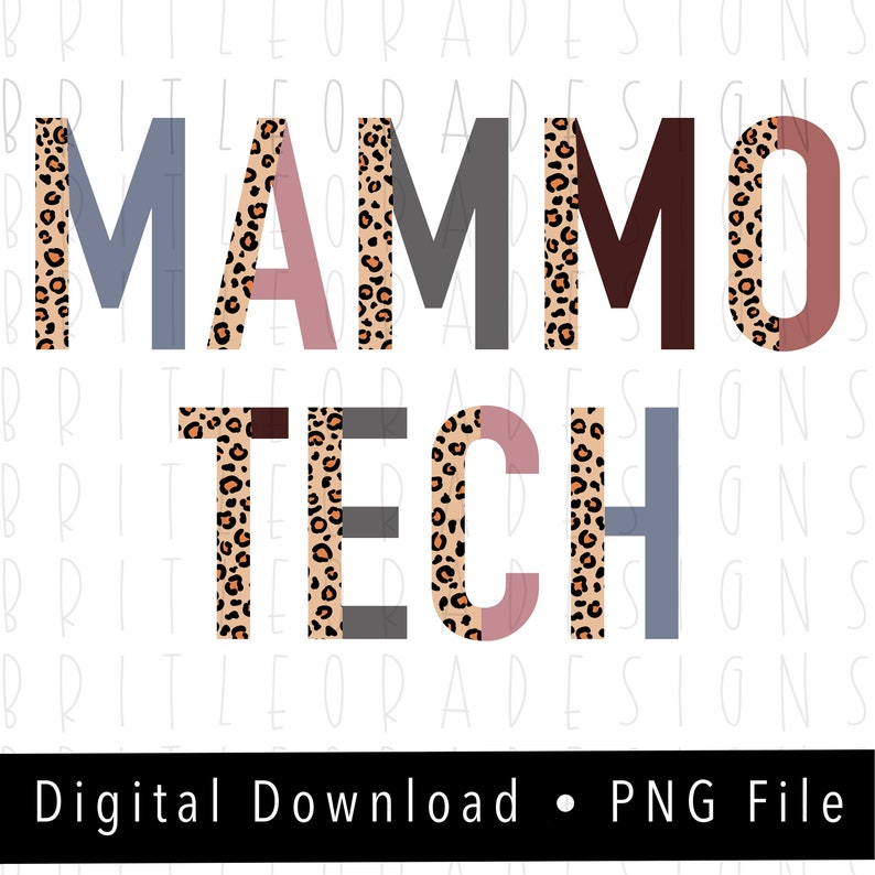 Mammo Tech PNG Instant Digital Download Leopard and Neutral - Etsy