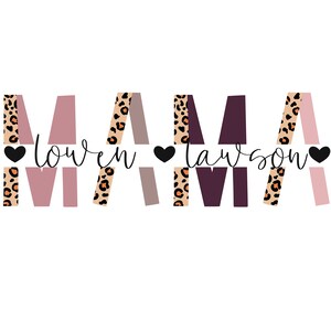 Customizable ‘“mama” With Names PNG, Mother’s Day, Design for Mother - Etsy