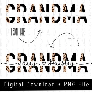 Customizable Grandmother PNG Templates, 5 Common Grandma Templates With ...