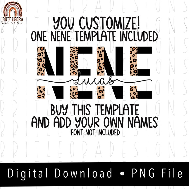 Customizable NENE PNG Templates, 1 Template With Space for You to Add ...
