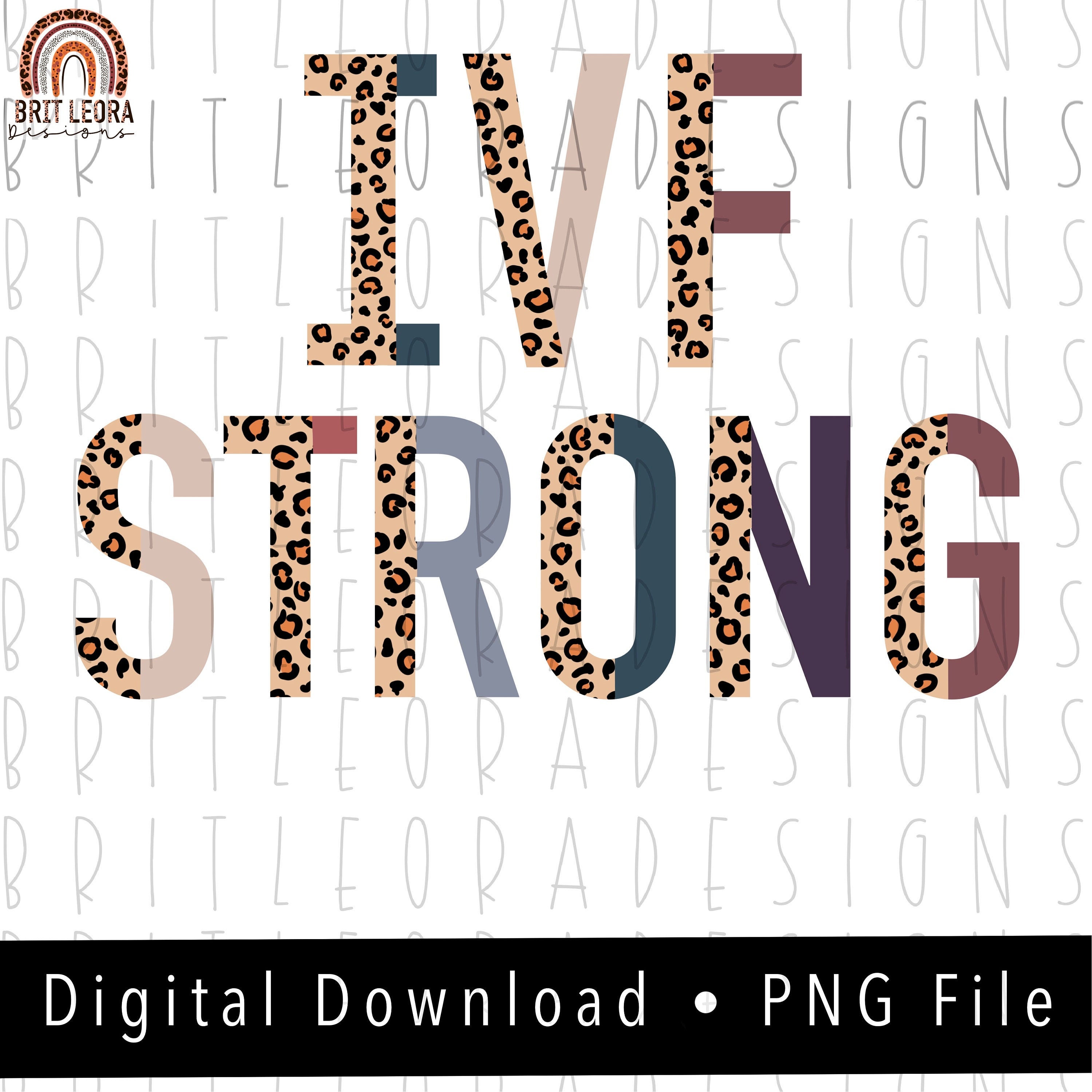 IVF Strong PNG Leopard and Boho Instant Digital Download - Etsy