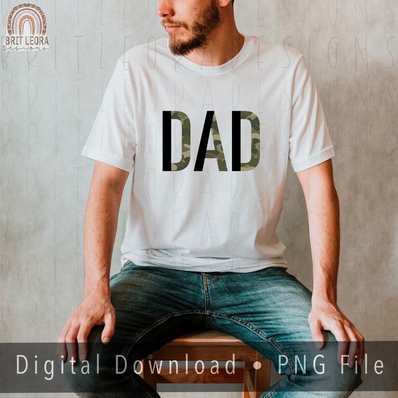Camo Dad PNG Camo Split Font Instant Digital Download - Etsy