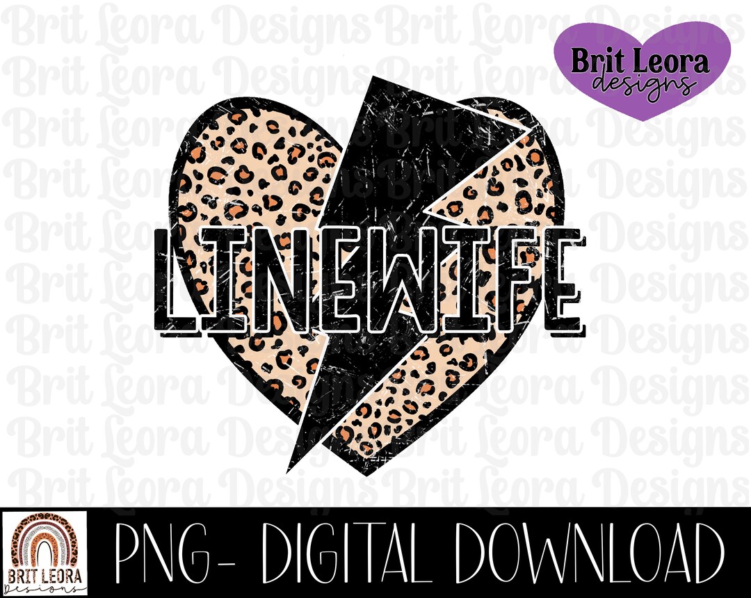 Leopard and Black Line Wife PNG, Instant Digital Download, Sublimation ...