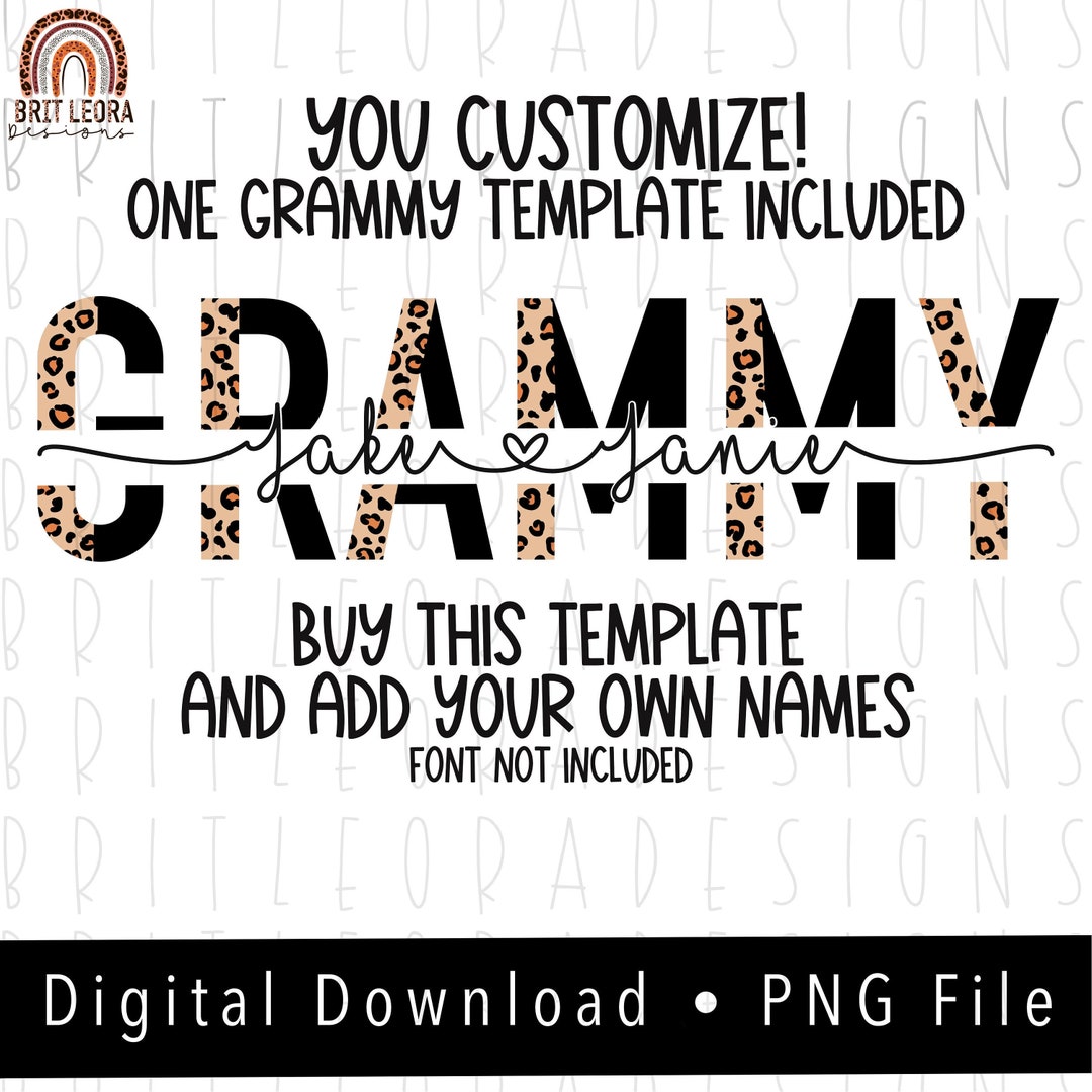 Customizable GRAMMY PNG Templates, 1 Template With Space for You to Add ...