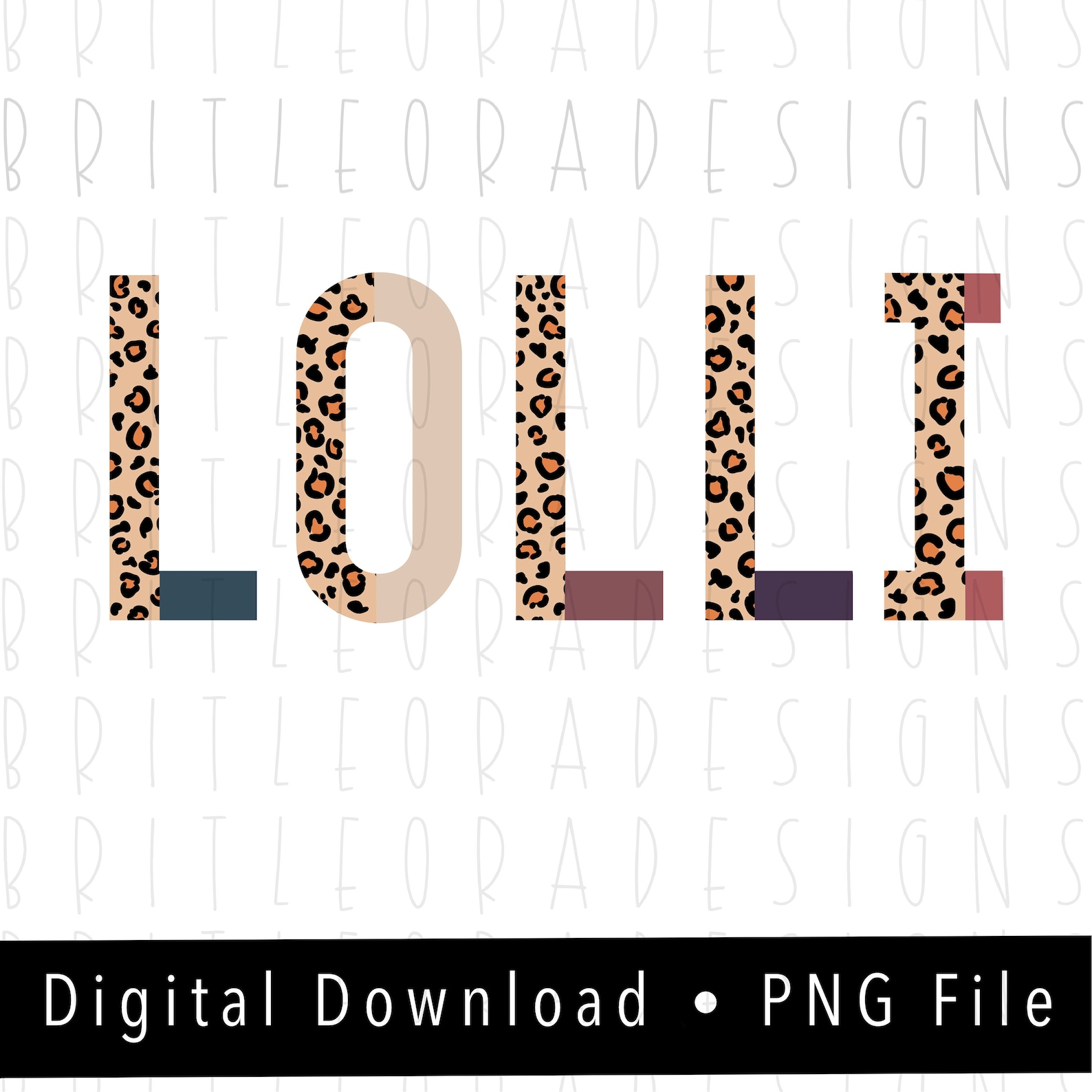 LOLLI PNG Leopard and Boho Instant Digital Download - Etsy