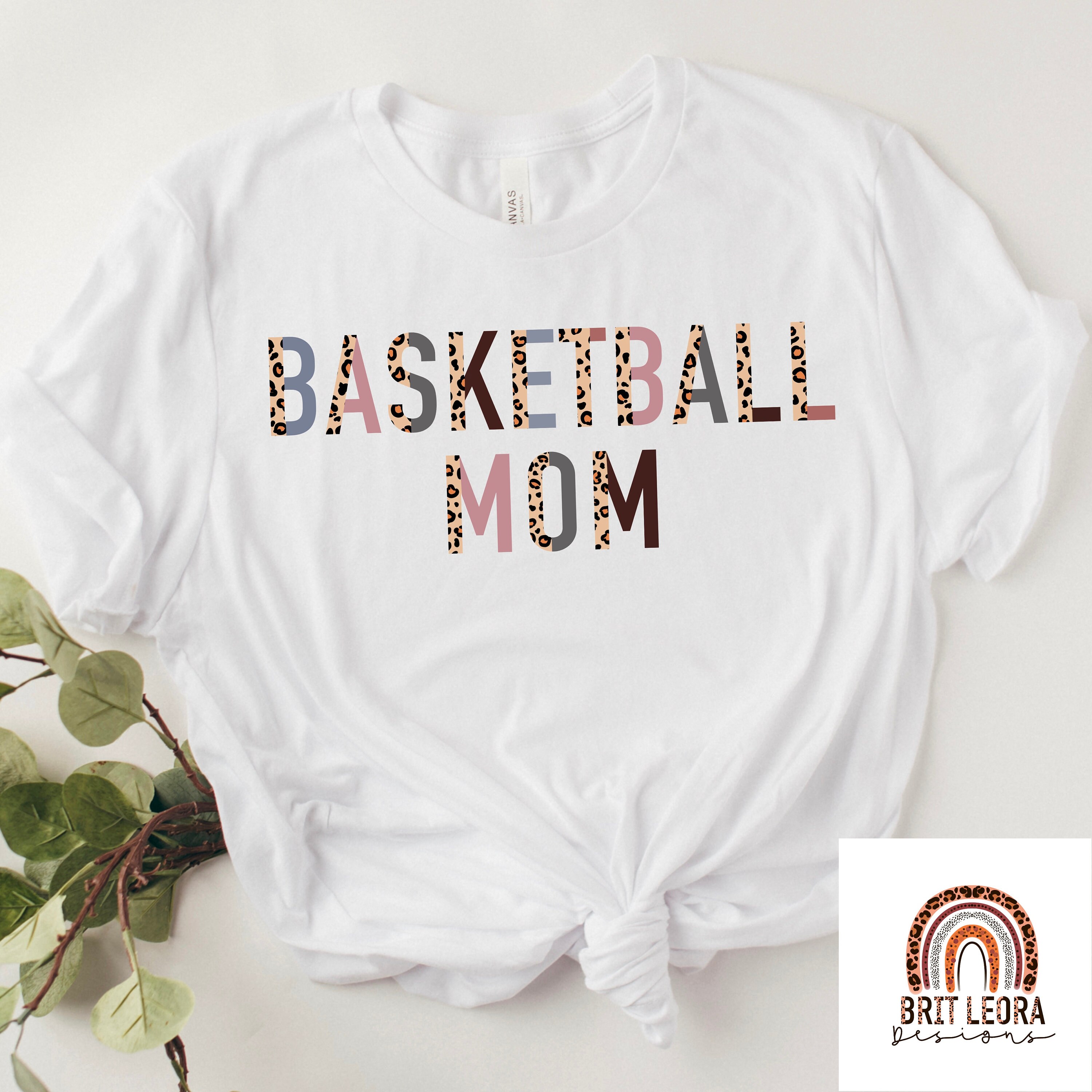 BASKETBALL MOM PNG Instant Digital Download Leopard and | Etsy