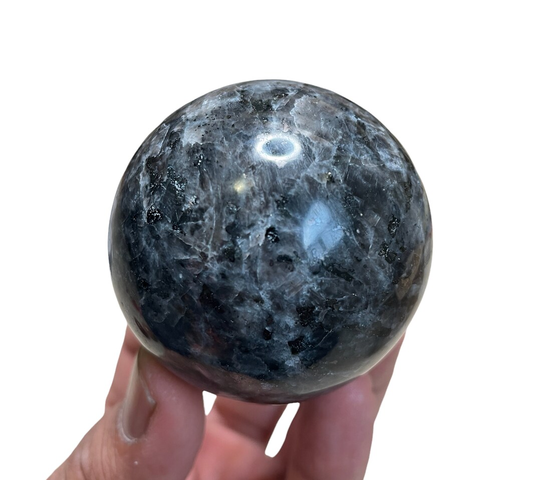 Larvikite Sphere , Larvikite Ball, Large Size 54mm, 2.1"| 8 Oz | 225 G ...