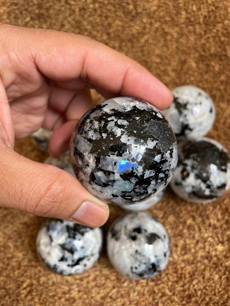 Large Rainbow Moonstone Spheres-wholesale Lot-moonstone Healing ...
