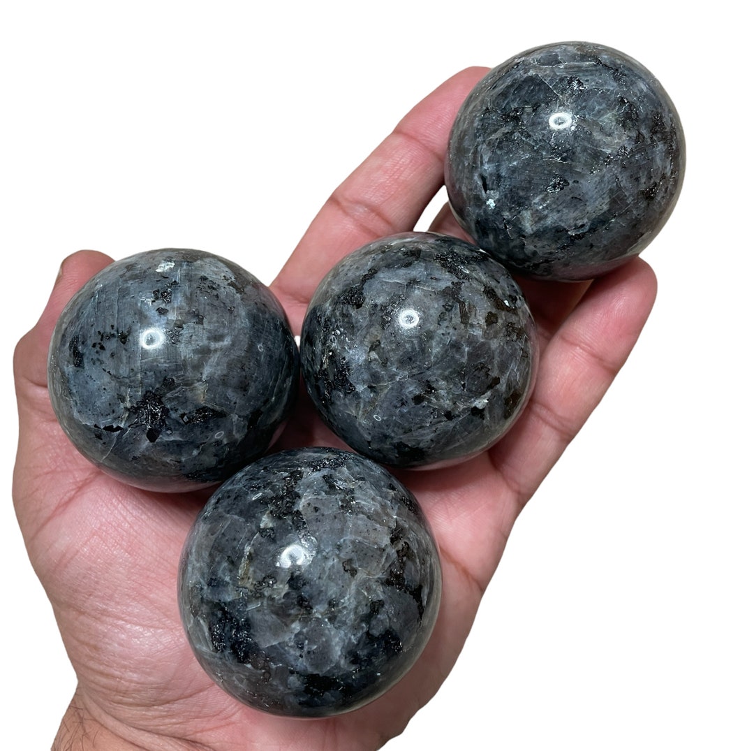 Larvikite Crystal Sphere , Larvikite Ball, Large Size 50mm, 2"| 6.5 Oz ...