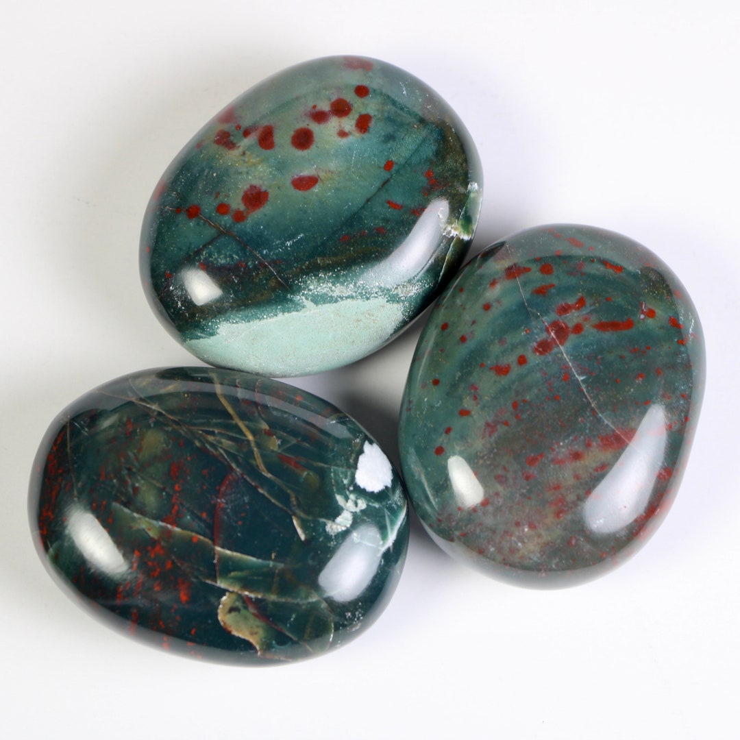Indian Bloodstone Palm Stone, Indian Bloodstone Palm Stones Gemstone ...