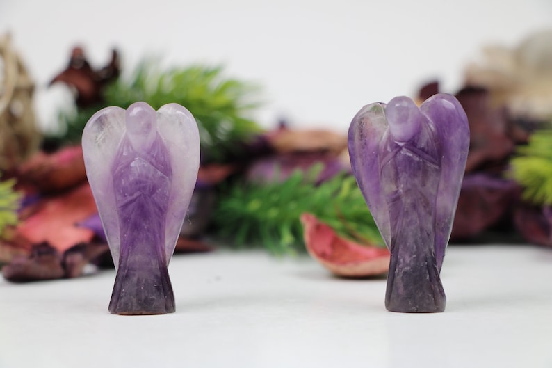 Amethyst Guardian Angel, Natural Crystal Carving, 2 Inch - Etsy