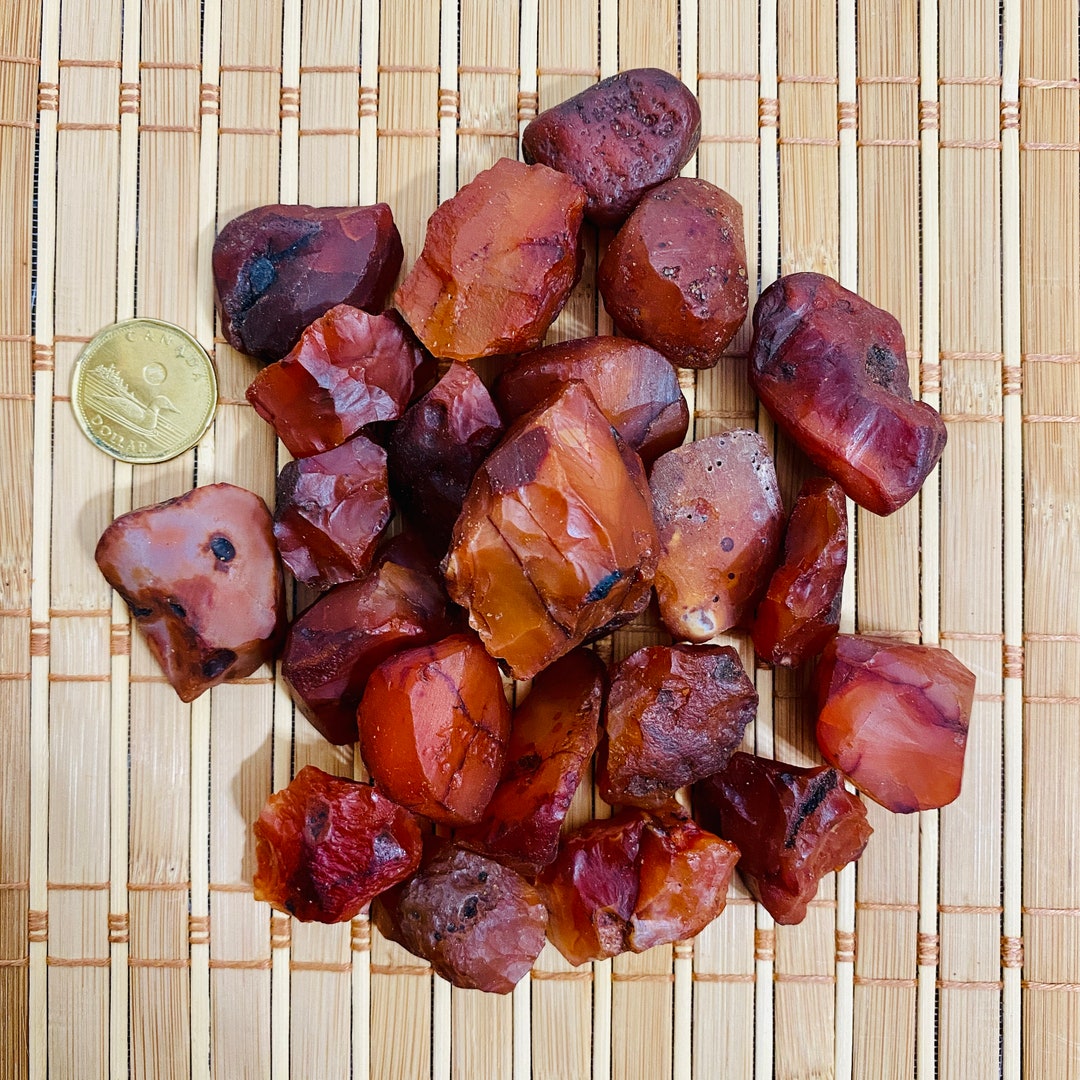 Red Carnelian Raw Stone Crystal Chunks - Etsy