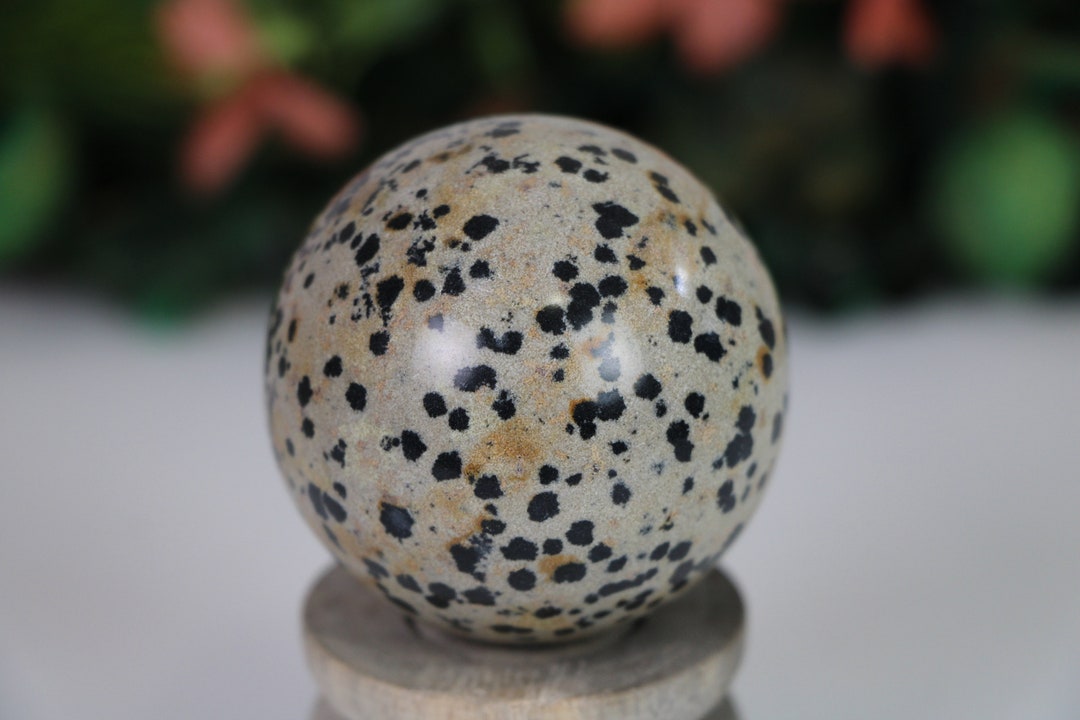 Dalmatian Jasper Crystal Sphere, Dalmatian Jasper Crystal Ball - Etsy