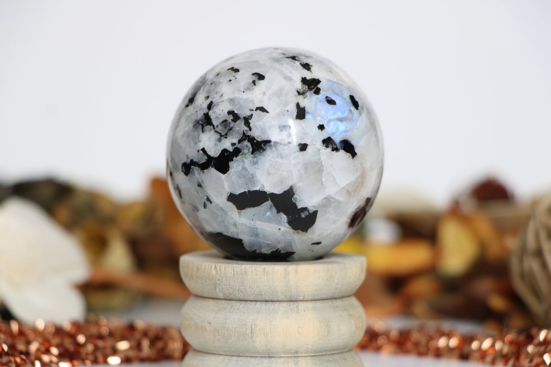 Rainbow Moonstone Sphere Full Flashy Moonstone Healing - Etsy