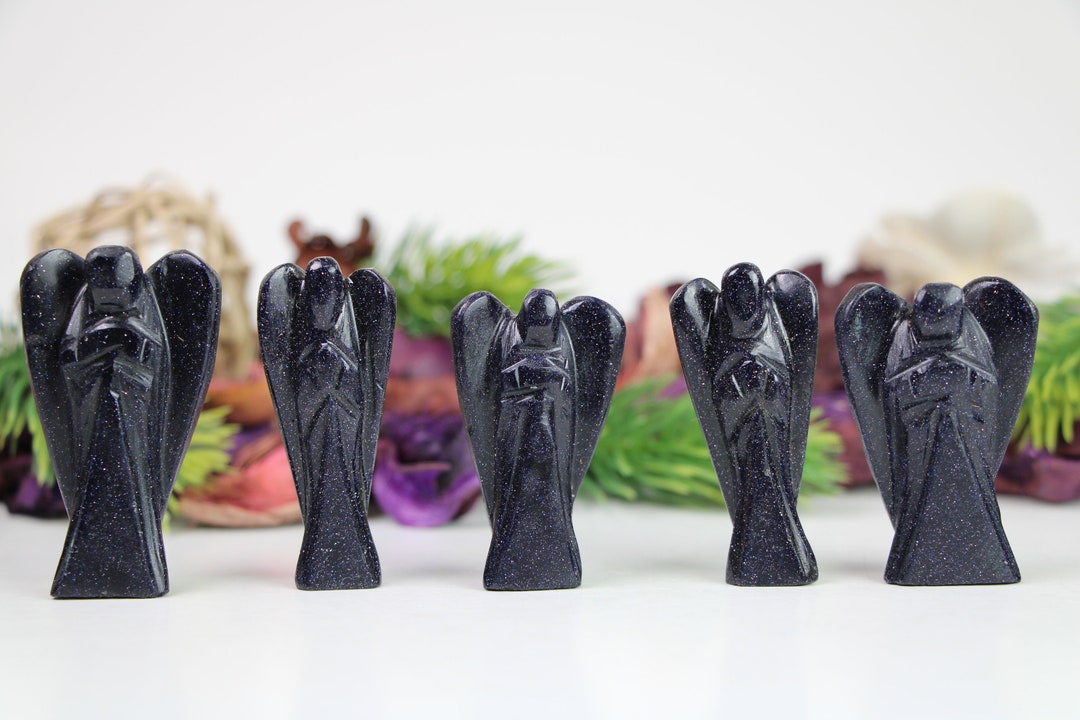 Blue Sandstone Angel,flashy Blue Sandstone Crystal Angel 2 Inches ...