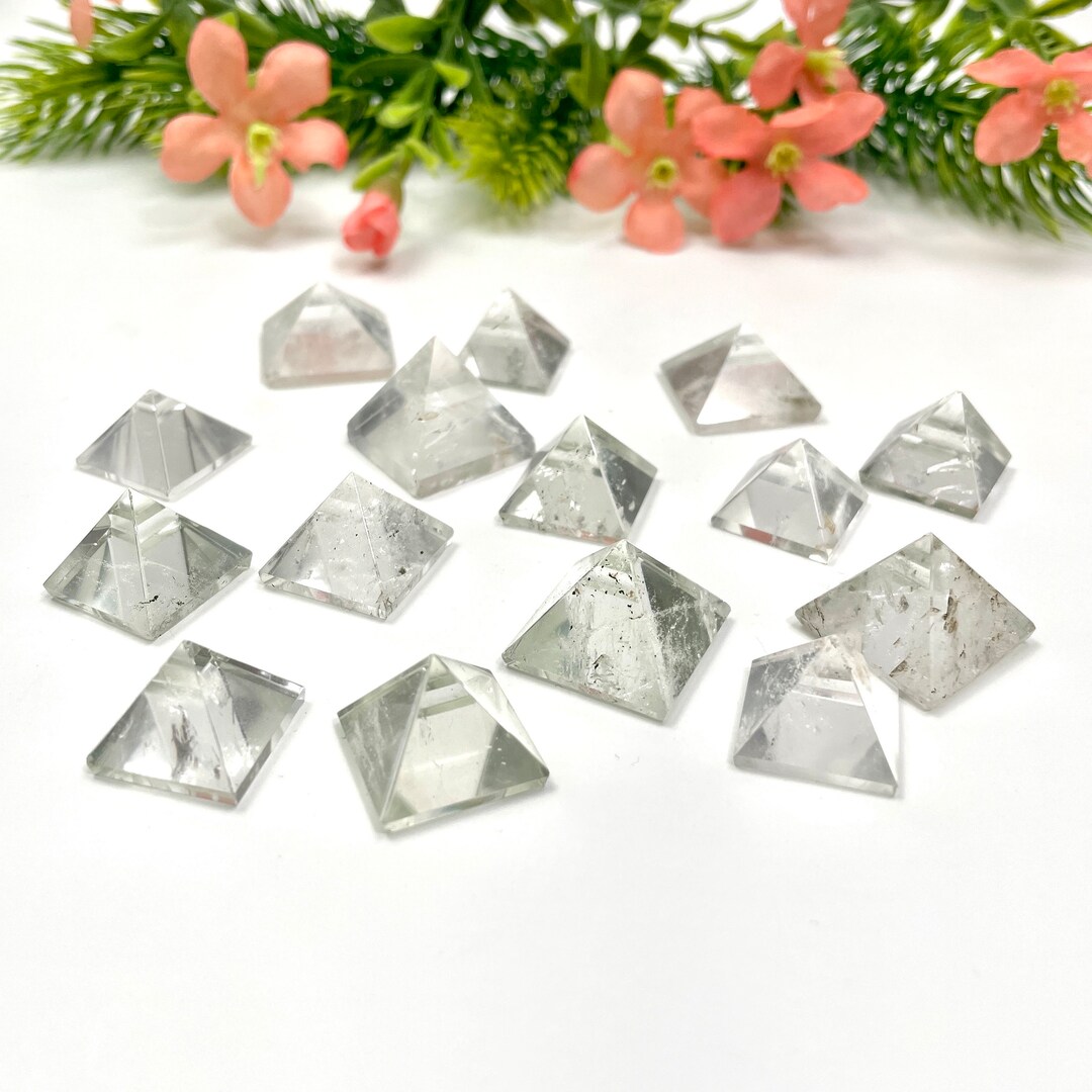 Clear Crystal Quartz Pyramids, Clear Quartz Healing Pyramid, Crystal ...