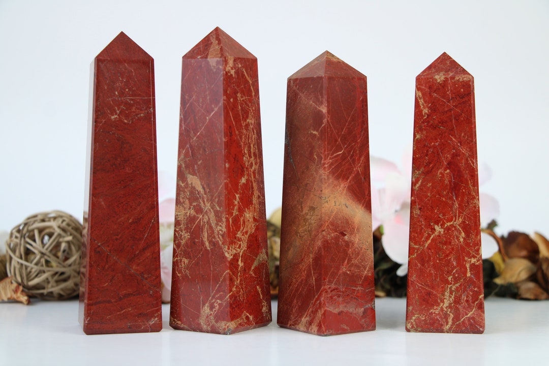Red Jasper Crystal Towers Obelisk Nice Quality Tower Healing Crystal ...