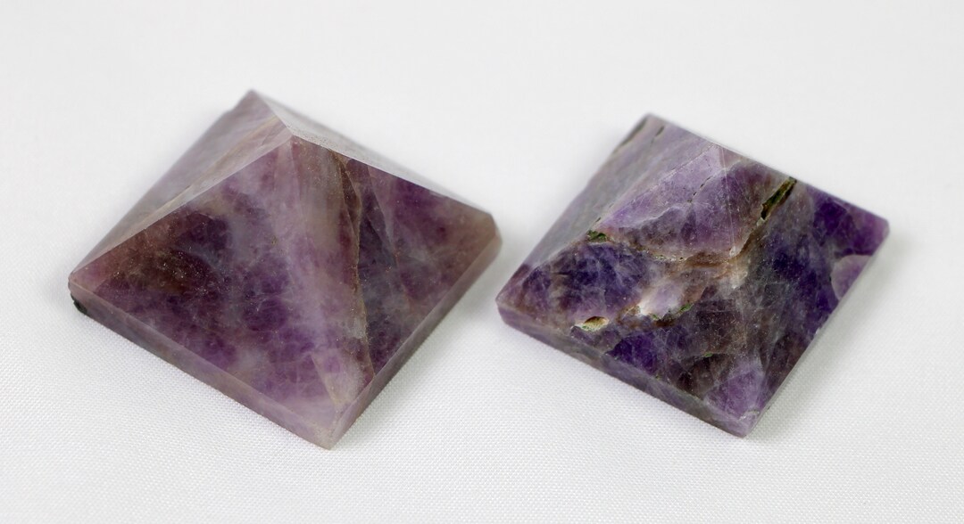 Amethyst Crystal Healing Pyramid, Crystal Grid - Etsy