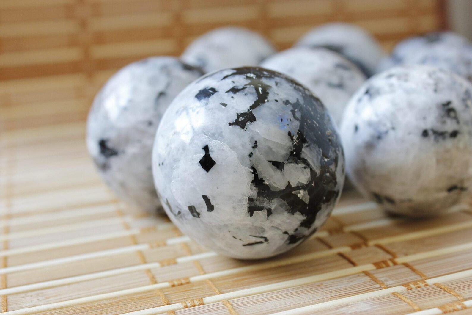 Large Rainbow Moonstone Spheres-wholesale Lot-moonstone Healing ...