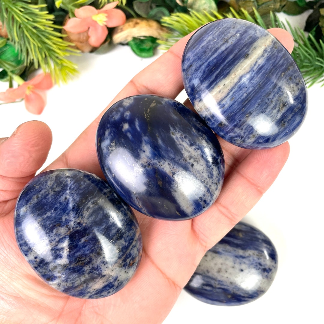 Sodalite Palm Stone Sodalite Palm Stones Nice Quality - Etsy
