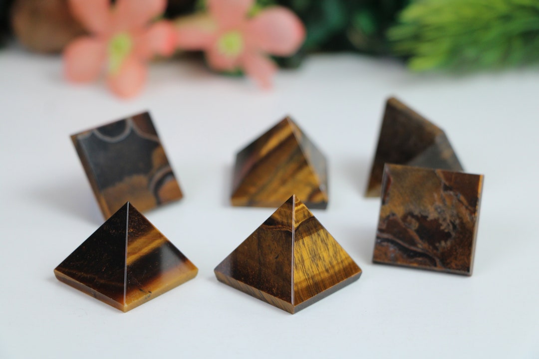 Tigers Eye Crystal Pyramid, Tiger's Eye Healing Pyramid, Crystal ...