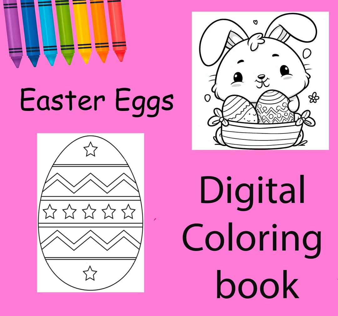 This Easter Eggs Coloring Book Includes 30 Unique Printable Pages ...