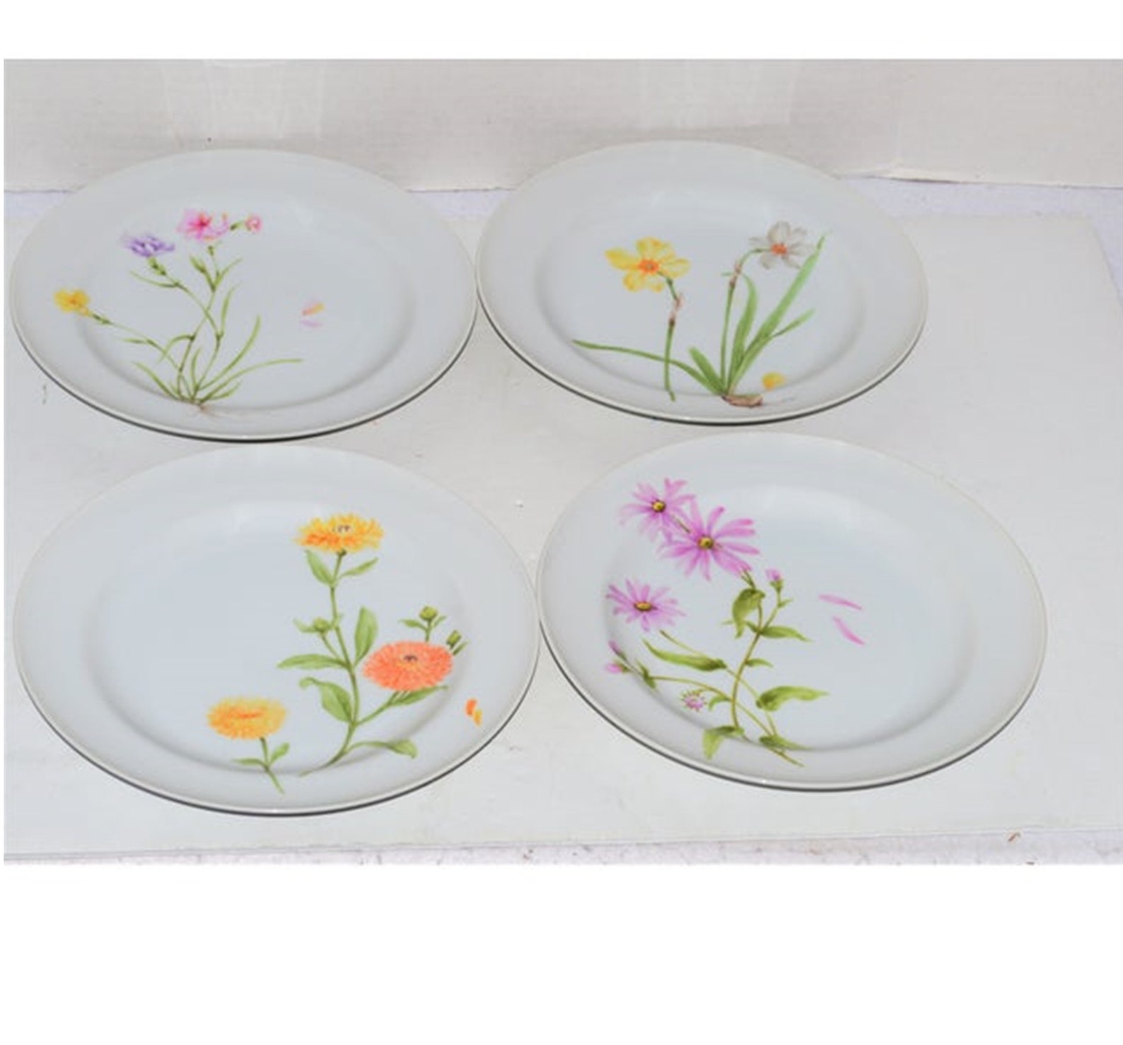 Mikasa Flower of the Month Dinner Plates - Set of 12 - Etsy
