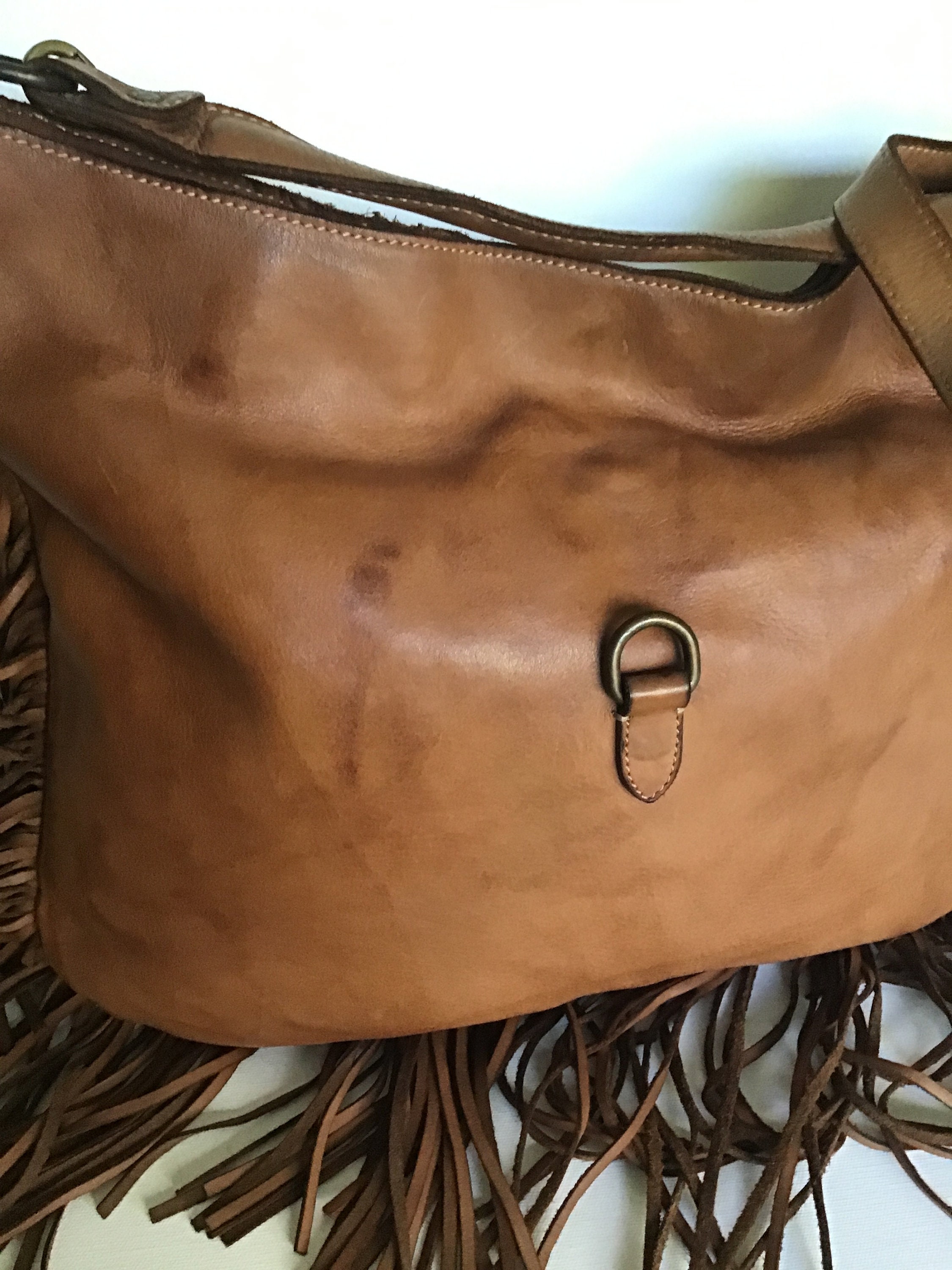 Extra Large Vintage Leather Bag - Etsy
