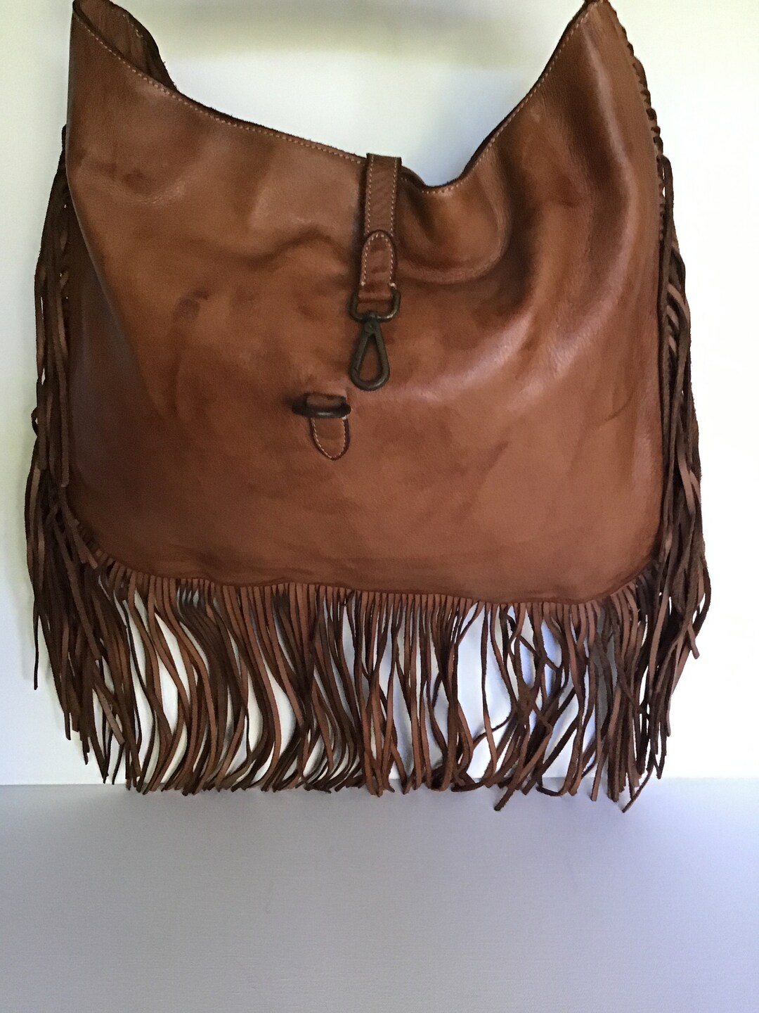 Extra Large Vintage Leather Bag - Etsy