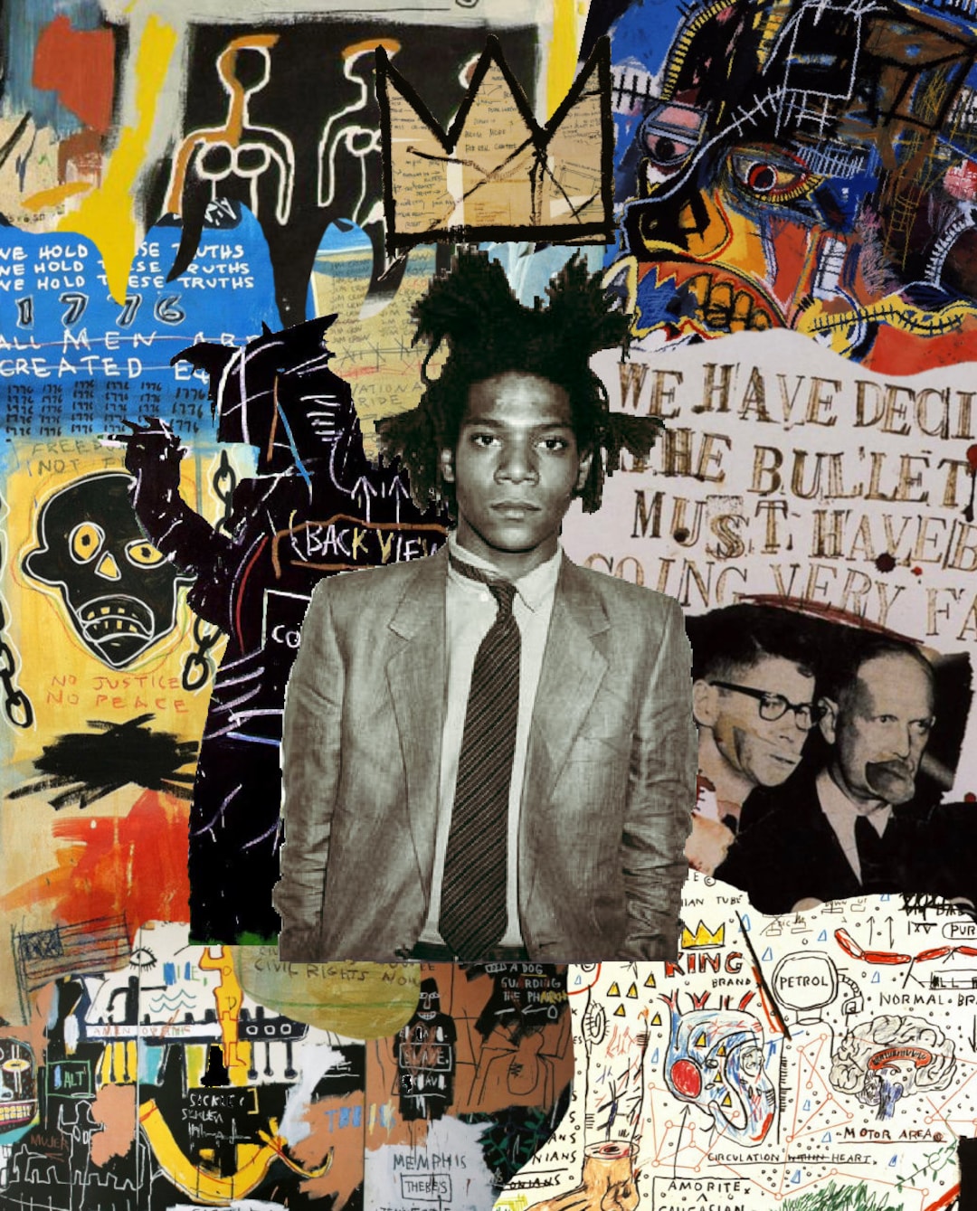 Jean-michel Basquiat Collage Print - Etsy