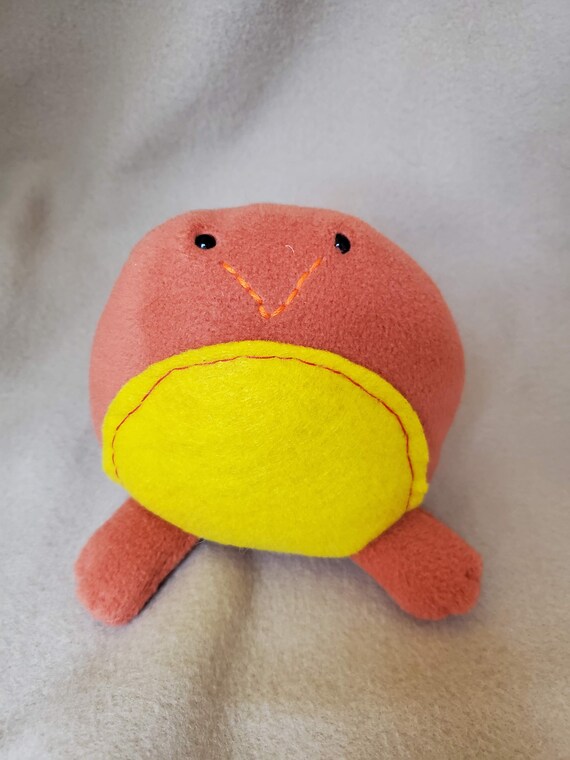 Frog Plush Orange Frog Plush Frog Stuffed Animal Frog - Etsy