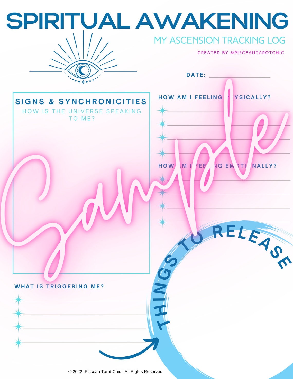 Printable Spiritual Awakening & Shadow Work Worksheet / - Etsy