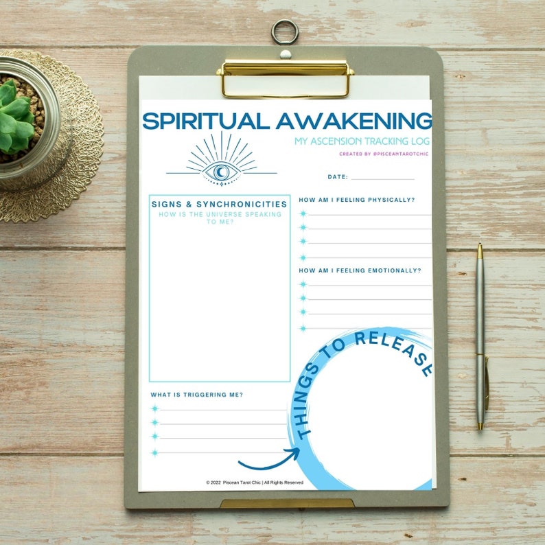 Printable Spiritual Awakening & Shadow Work Worksheet / - Etsy
