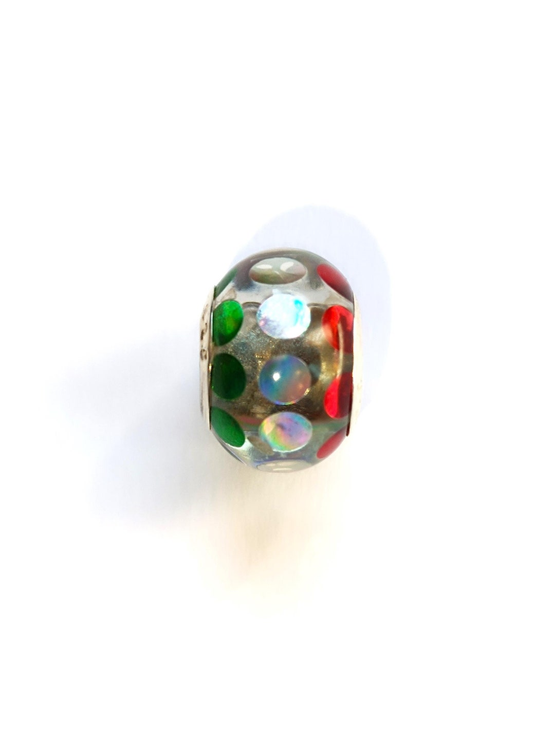 Pandora Style Charm Bead Italian Flag, Green-white-red, Tricolore ...