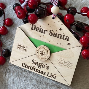 Letter to Santa Ornament Personalized Dear Santa Ornament - Etsy