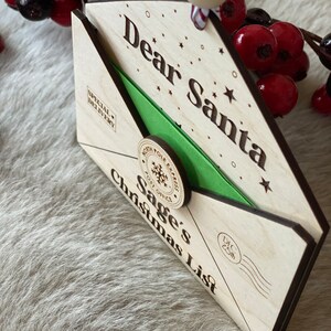 Letter to Santa Ornament Personalized Dear Santa Ornament - Etsy