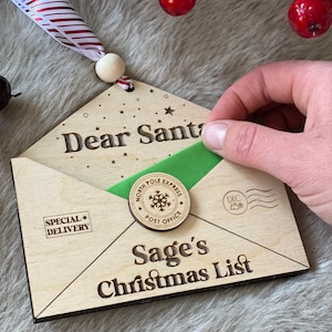 Letter to Santa Ornament Personalized Dear Santa Ornament - Etsy