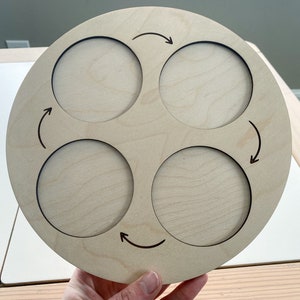 Life Cycle Tray, Wood Life Cycle Board, Metamorphosis Tray, Wooden Life ...