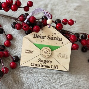 Letter to Santa Ornament Personalized Dear Santa Ornament - Etsy