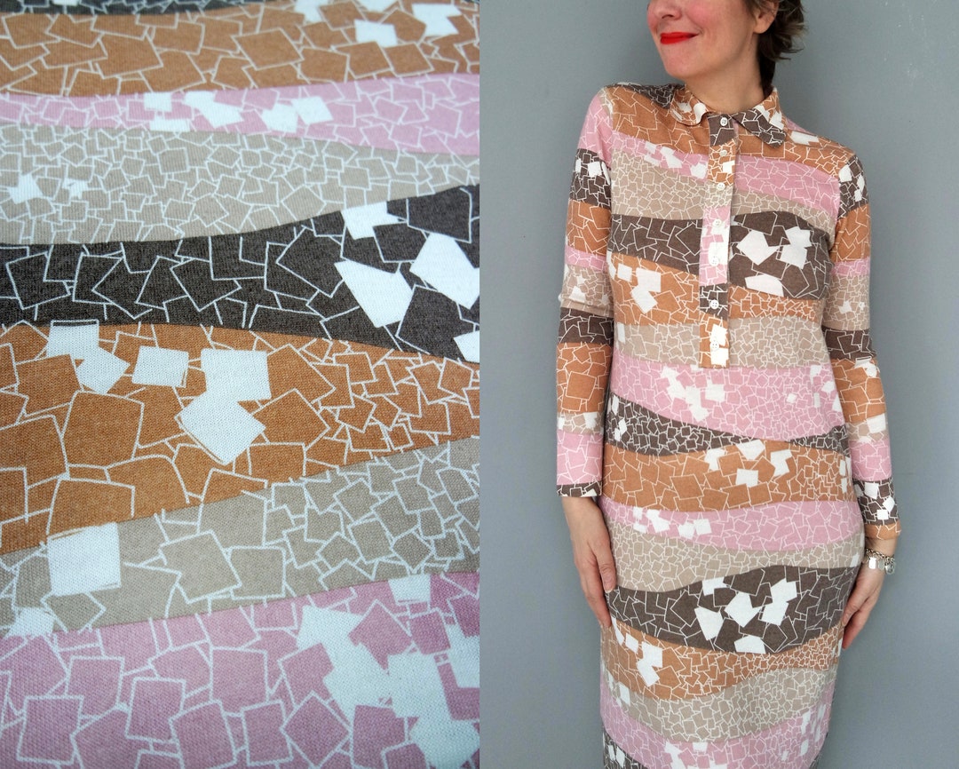 Vintage Rodier Paris French Knitted Twiggy Style Dress Size Small ...