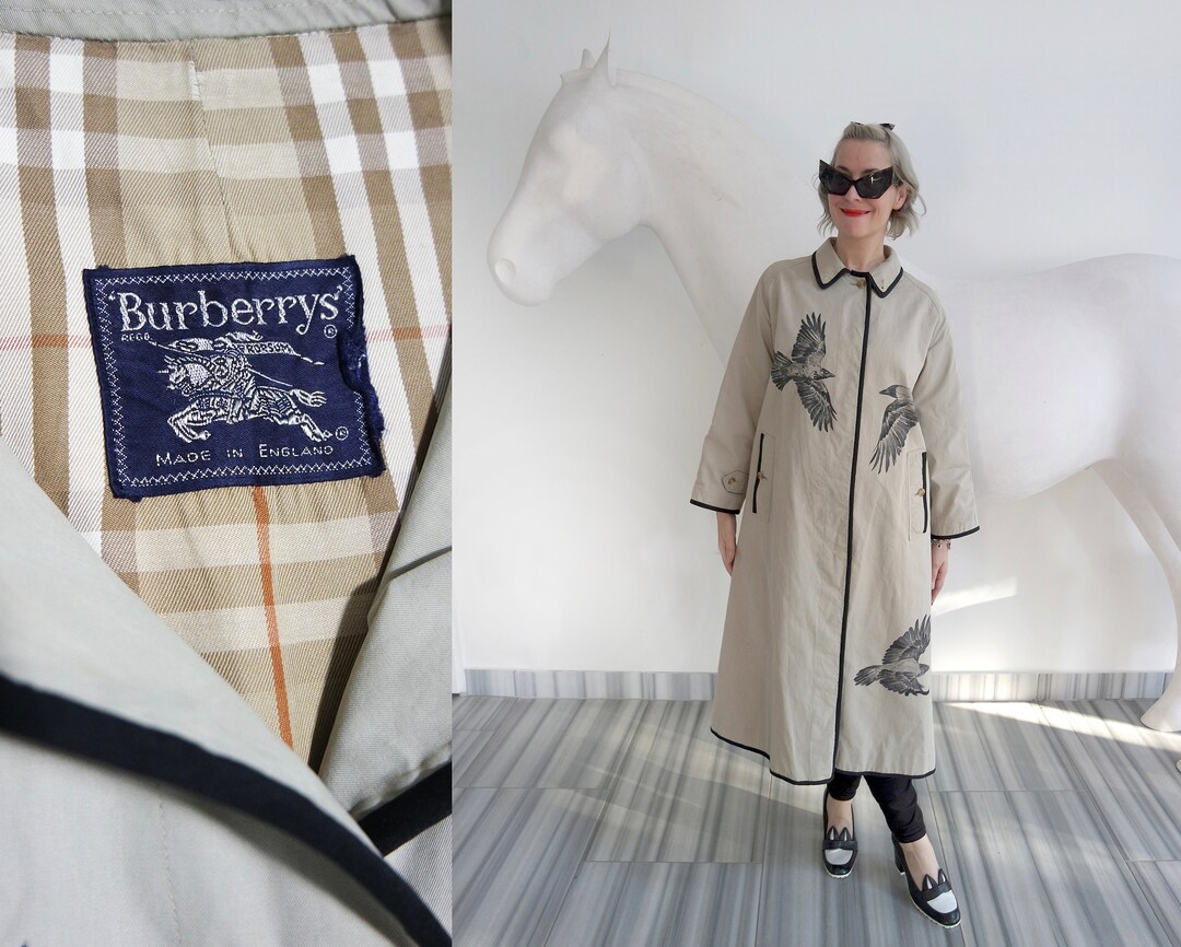 Authentic Burberry Custom Made Rare Mac / Raincoat Vintage Unisex in ...