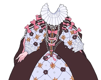 Queen Elizabeth I Paper Puppet - Printable Download - Etsy