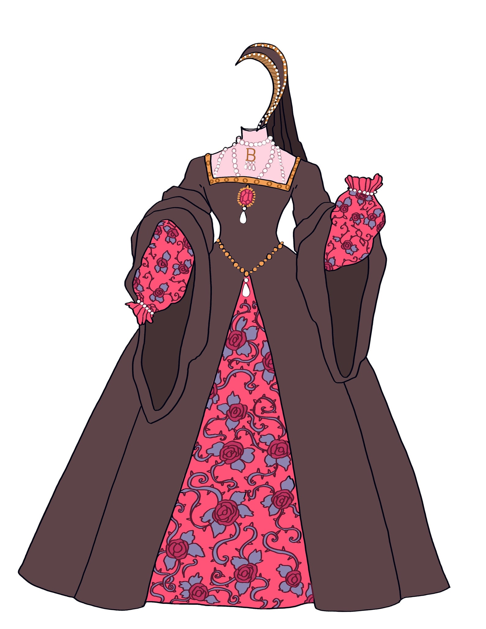 Anne Boylen Paper Doll - Printable Download - Etsy