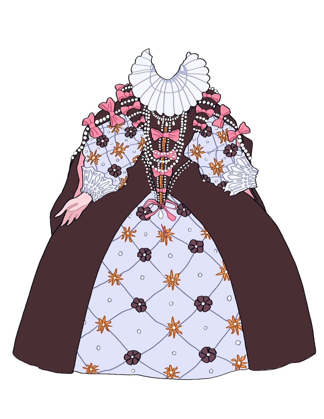 Queen Elizabeth I Paper Doll - Printable Download - Etsy