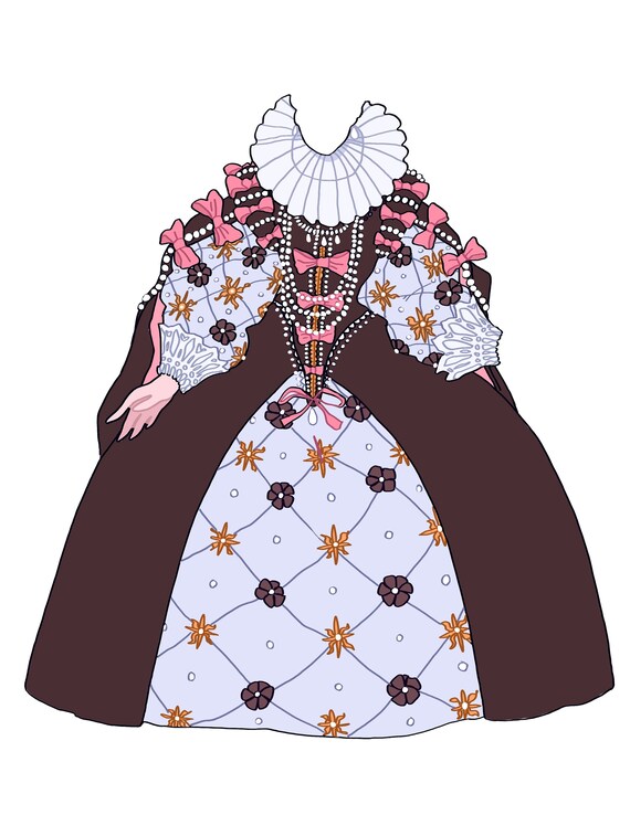Queen Elizabeth I Paper Doll Printable Download - Etsy