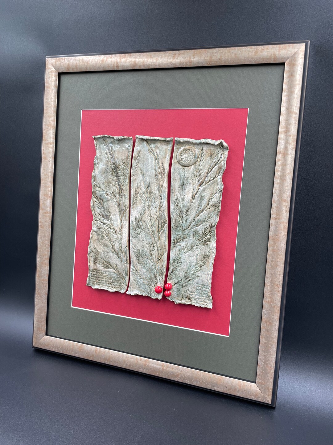 Pottery Wall Art Triptych Tiles 16” X 20” Framed - Etsy